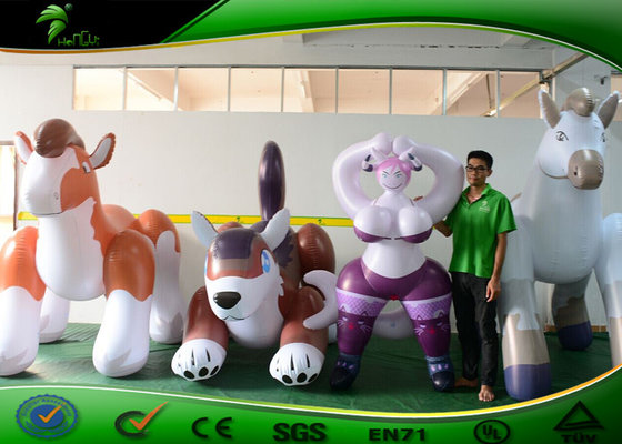 Inflatable Husky Dog / Pony Horse / Inflatable Sexy Girl Animal Cartoon Characters