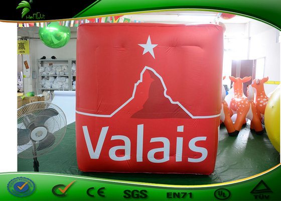 Inflatable Floating Cube Balloon / Inflatable Square Helium Balloon For Events