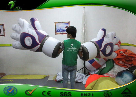 Customized Commercial Inflatable Shapes Big Hands Promotion For Advertising