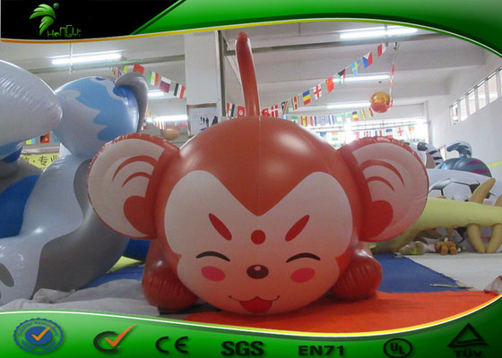 2m Long Lovely Inflatable Monkey With Tummy , PVC Mascot Helium Advertising Balloons