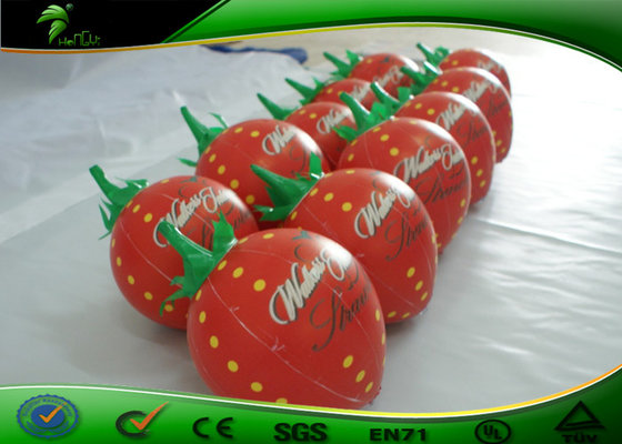 10 CM Custom Inflatable Shapes Balloon / Inflatable Advertising Strawberry
