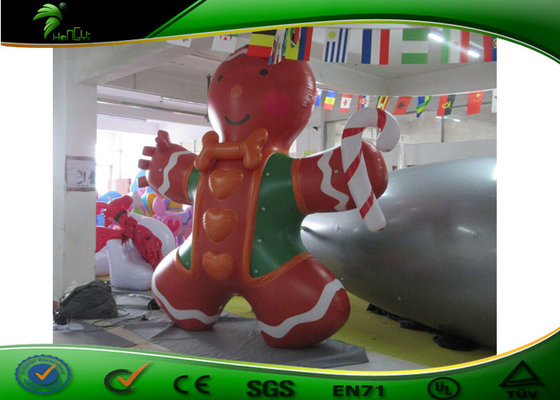 Stronger PVC Inflatable Cartoon Characters 3m Tall Inflatable Shaped Biscuit Man