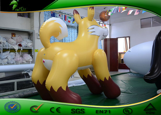 Husky Dog Christmas Inflatable Cartoon Characters Lovely With UV / Digital Printing