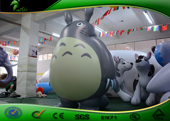 Advertising Inflatables Blow Up Model 2m Tall Cat Totoro Shaped With Smile