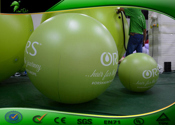 PVC Advertising Inflatable Balloon / Inflatable Sphere Balloon With Logo Print