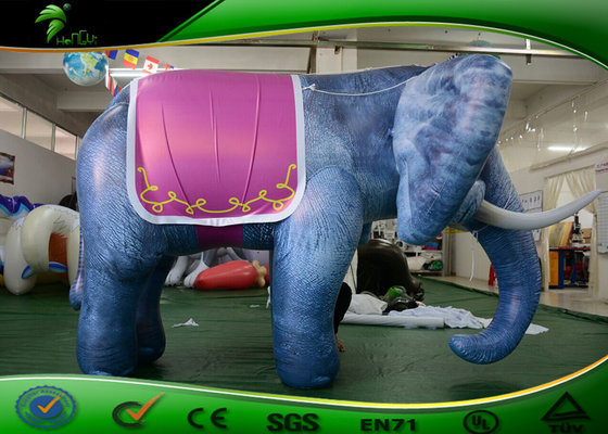 PVC 0.44mm Giant Inflatable Elephant / Inflatable Animal Cartoon For Promotion
