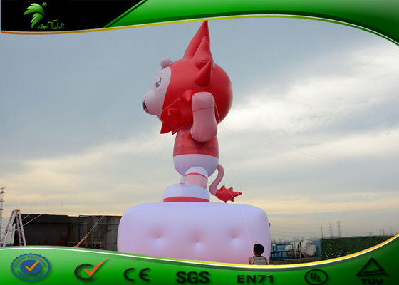 ROHS Giant Red Inflatable Lion Outdoor Mascot Animal Inflatable Toys For Kids