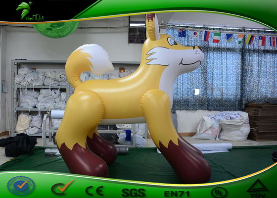 Lovely Orange Bounce Inflatable Model Soft Custom Inflatable Husky Dog For Decoration