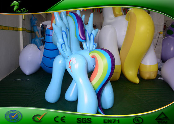 Durable Soft 0.4 PVC Inflatable Little Horse Happy Face Inflatable Toys For Kids