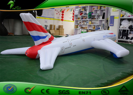 Colorful LED Inflatable Rc Blimp / Airplane Full Printing 3m Long Flying Toy For Kids