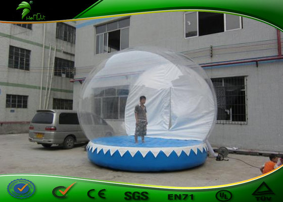 PVC Snow Globe Transparent Inflatable Human Ball For Christmas Decoration