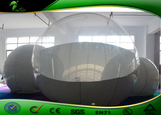 CE PVC Bubble Inflatable Yard Tent Transparent Camping Tent With 2 Tunnels