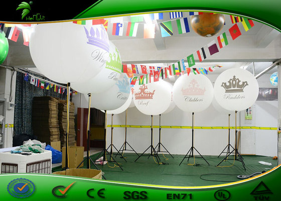 2m Decoration Standing Inflatable Light Balloon Waterproof PVC / Oxford Cloth