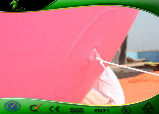 Cute Pink 4m Inflatable Helium Balloon , Flying Large Inflatable Air Balloon