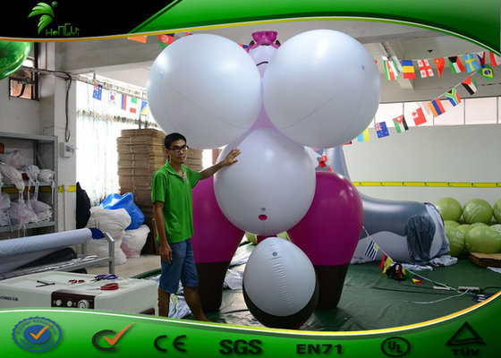 Giant Inflatabe Sexy Fox Animal / Inflatable Sexy Girl Cartoon With Big Breast