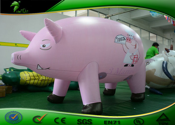 PVC Tarpaulin Inflatable Pig Giant Inflatable Animals For Advertising / Parade
