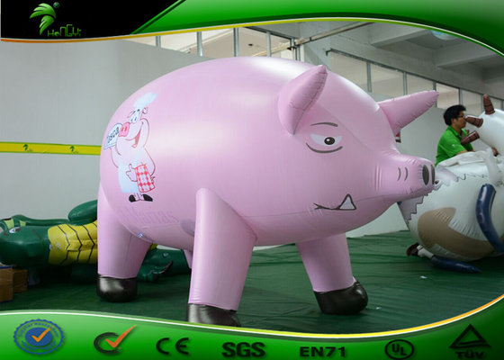 PVC Tarpaulin Inflatable Pig Giant Inflatable Animals For Advertising / Parade