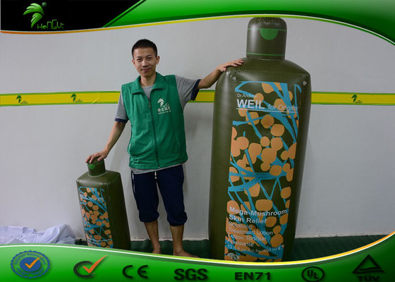 Custom Advertising Giant Inflatable Bottle / Inflatable Model With Full Printing
