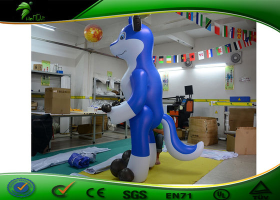 Double Layer PVC Husky Costume Toy For Inflatable Advertising Products Rental