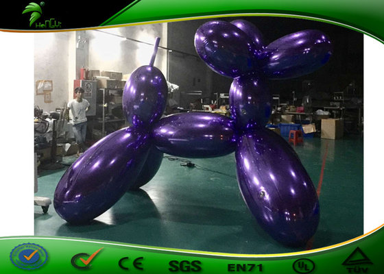 Decoration Inflatable Cartoon Characters PVC Purple Dog Inflatable Model Balloon