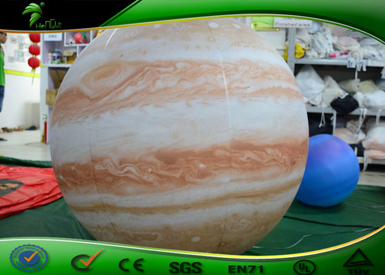 Customized 1.5M Inflatable Advertising Balloons Planet Shape Decoration Helium Balloon