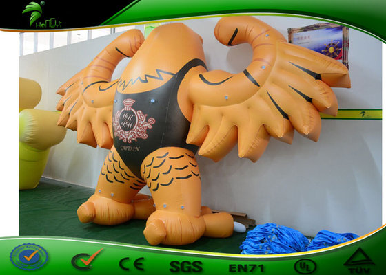 Standing Eagle Orange Animal Inflatable Cartoon Characters 1 - 2 Years Warranty