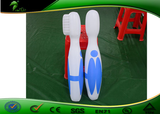 Customized PVC Inflatable Shapes Advertising Toothbrush For Promotion Display