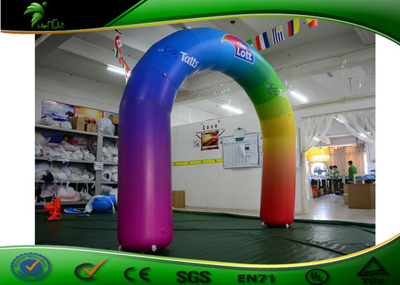 Entrance Colorful Inflatable Arches , Advertising Inflatable Rainbow Arch