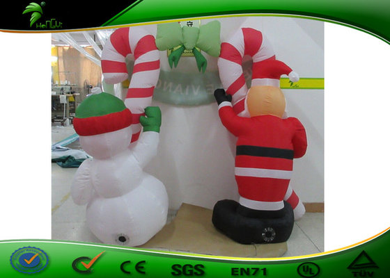 Advertising Outdoor Inflatable Holiday Decorations Christmas Inflatable Santa Arch