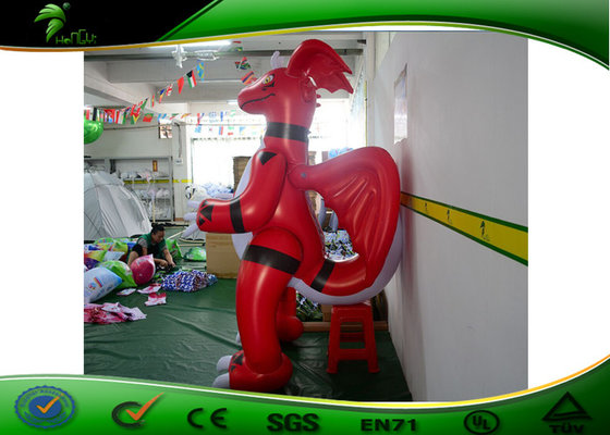 PVC Inflatable Cartoon Characters Toothless Dragon Animal Suits Red Dragon Costume