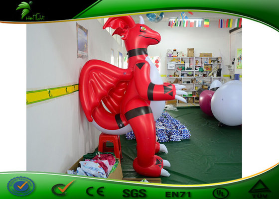 PVC Inflatable Cartoon Characters Toothless Dragon Animal Suits Red Dragon Costume