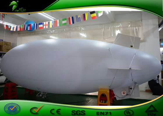 6M Long Inflatable Blimp Customized PVC Helium Blimp / RC Airship / Zeppelin
