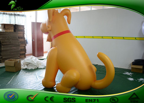 Giant PVC Promotion Inflatable Blow Up Cartoon Characters Advertising Yellow Dog