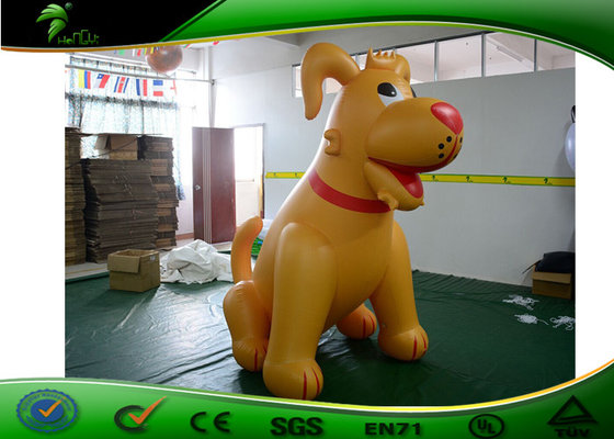 Giant PVC Promotion Inflatable Blow Up Cartoon Characters Advertising Yellow Dog