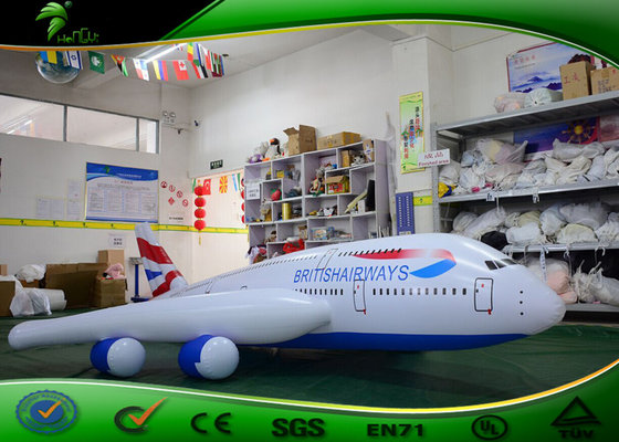 Customized Advertising Model Inflatable Plane , Large Inflatable Airplane For Display