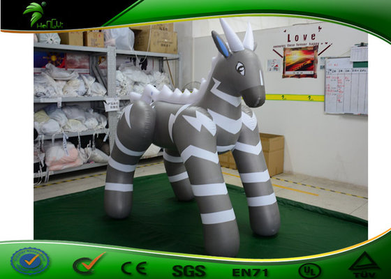 2M PVC 0.4mm Inflatable Model Animal Horse / Inflatable Cartoon Gray Horse
