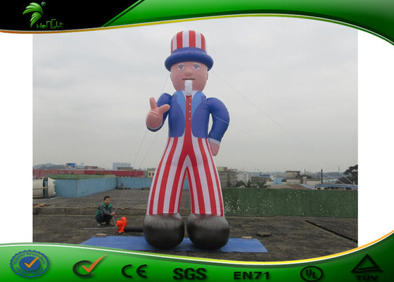 5M Uncle Sam Giant Inflatable Advertising Balloons With Continuous Blower