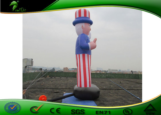 5M Uncle Sam Giant Inflatable Advertising Balloons With Continuous Blower