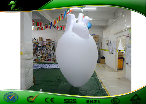 Attractive Advertising Inflatable Model , Inflatable Vinyl Heart Shaped Balloon 2m