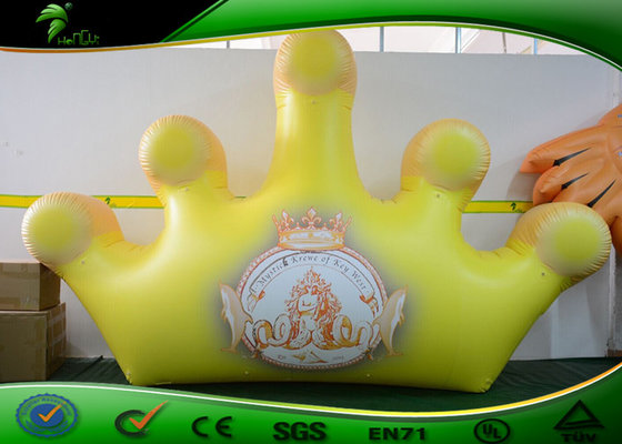 Decoration Inflatable Advertising  Balloons Golden Crown Model For Advertising