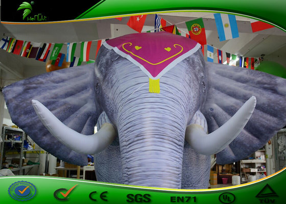 3M 8 ft Tall Inflatable Elephant Large Gray Moving Elephant Balloon For Festival