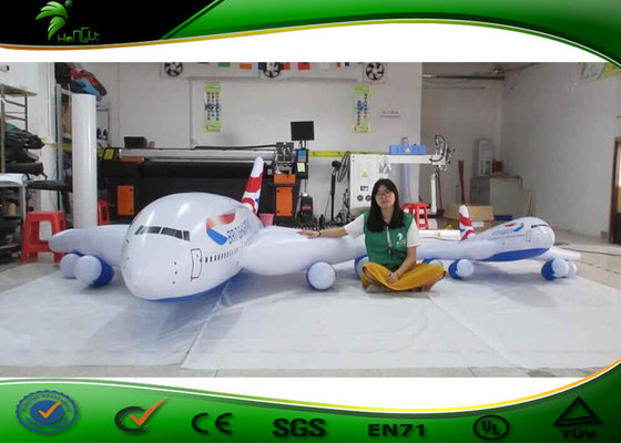 10ft Inflatable Shapes 747 Aircraft White Inflatable Airplane Swimming Pool Toy