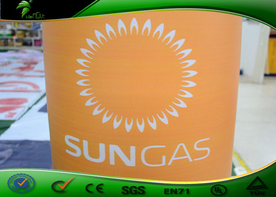 Giant Liquefied Gas Tank Shaped Helium Advertising Balloons With Air Blower
