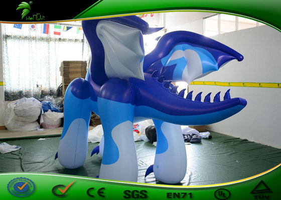 Flying Dragon Inflatable Cartoon Characters / Inflatable Blue Zenith Dragon Toy