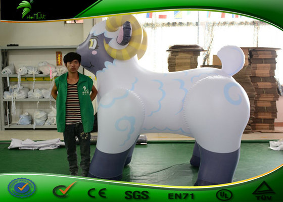 Custom PVC Inflatable Sheep Cartoon Characters / Inflatable Animal Sheep
