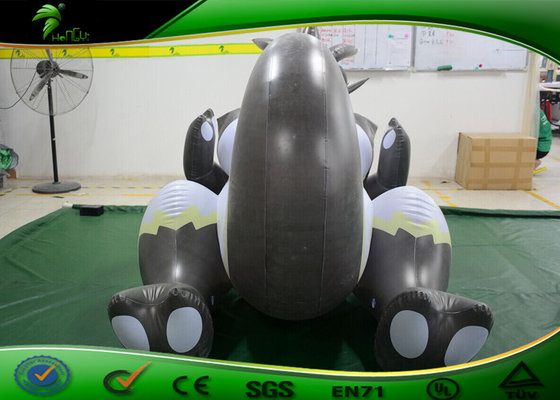 PVC 2.5M high Inflatable Cartoon Characters Grey Sex Dragon With SPH Hole