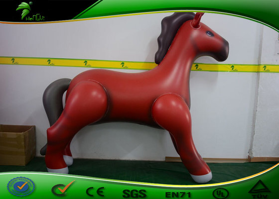 Durable 0.4MM PVC Inflatable Cartoon Characters Horse Animal Toy 3 Years Warranty