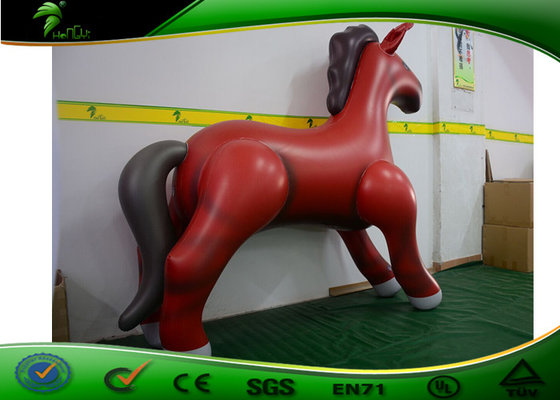 Durable 0.4MM PVC Inflatable Cartoon Characters Horse Animal Toy 3 Years Warranty