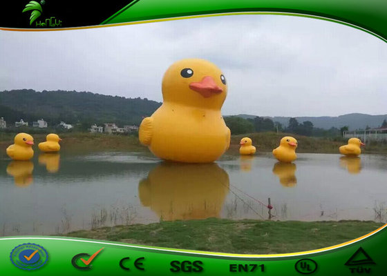 Giant Yellow Duck Inflatable Cartoon Characters Attractive Buoy Duck Promotion