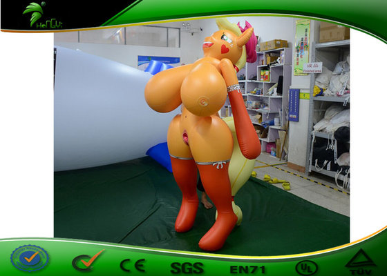2M Sexy Pony Boobs Girl Toys / Inflatable Sexy PVC Pony Girl With Big Tits